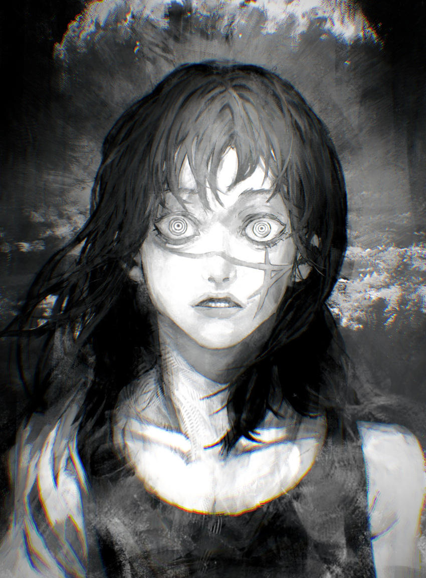 Safebooru - 1girl absurdres black hair black tank top chainsaw man ...