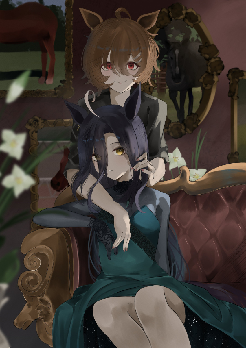 Safebooru - 2girls absurdres agnes tachyon (umamusume) ahoge alternate ...