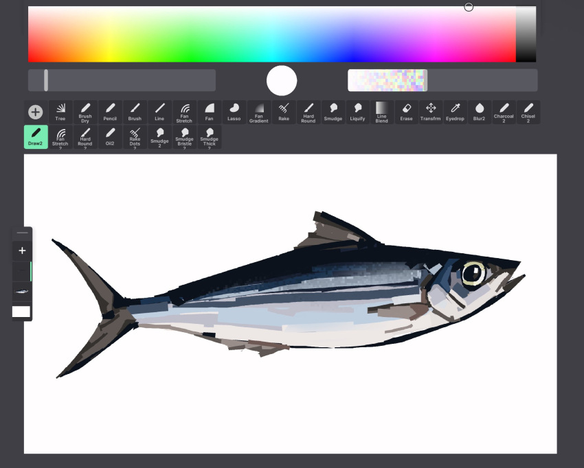 Safebooru - animal focus art program in frame fish from side highres ...