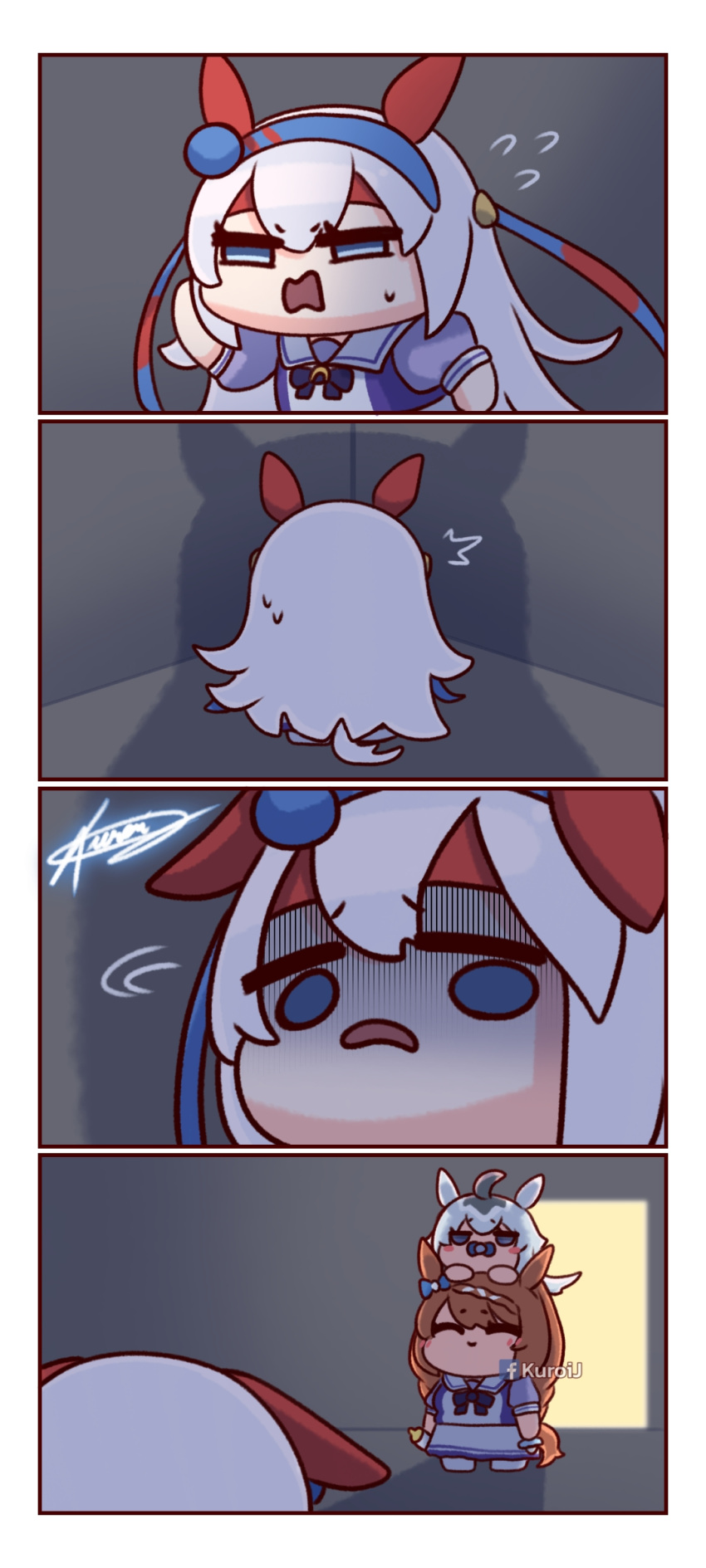 Safebooru - 3girls absurdres ahoge animal ears baby bottle blue eyes ...