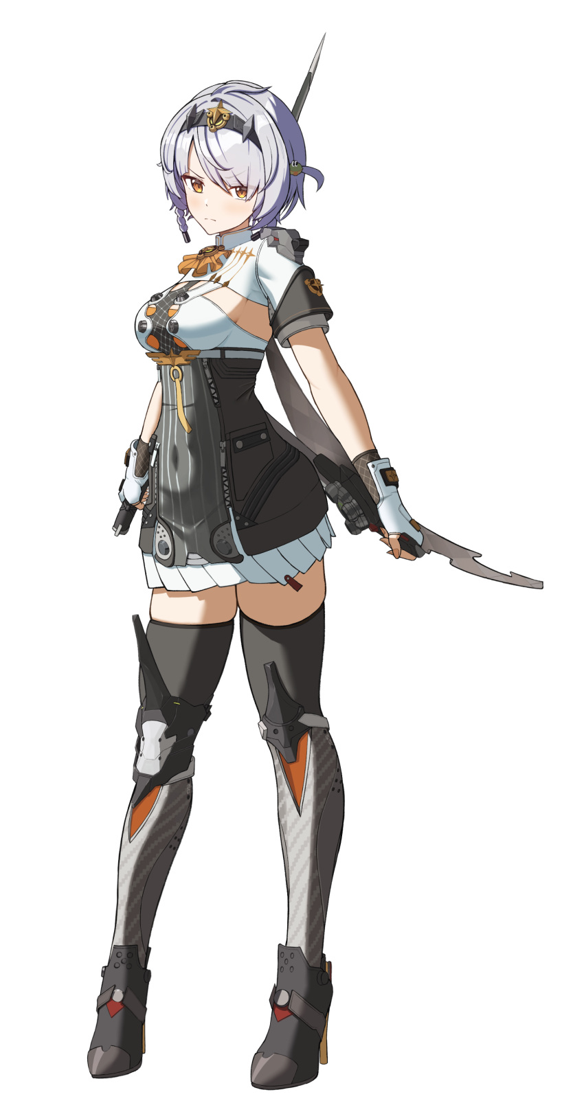 Safebooru - 1girl absurdres anby demara anby demara (silver soldier) black shoes black skirt ...