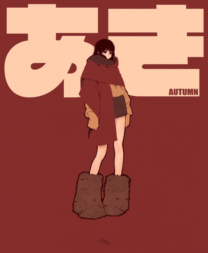 Safebooru 1girl Bare Legs Black Hair Blending Boots Brown Footwear 5852