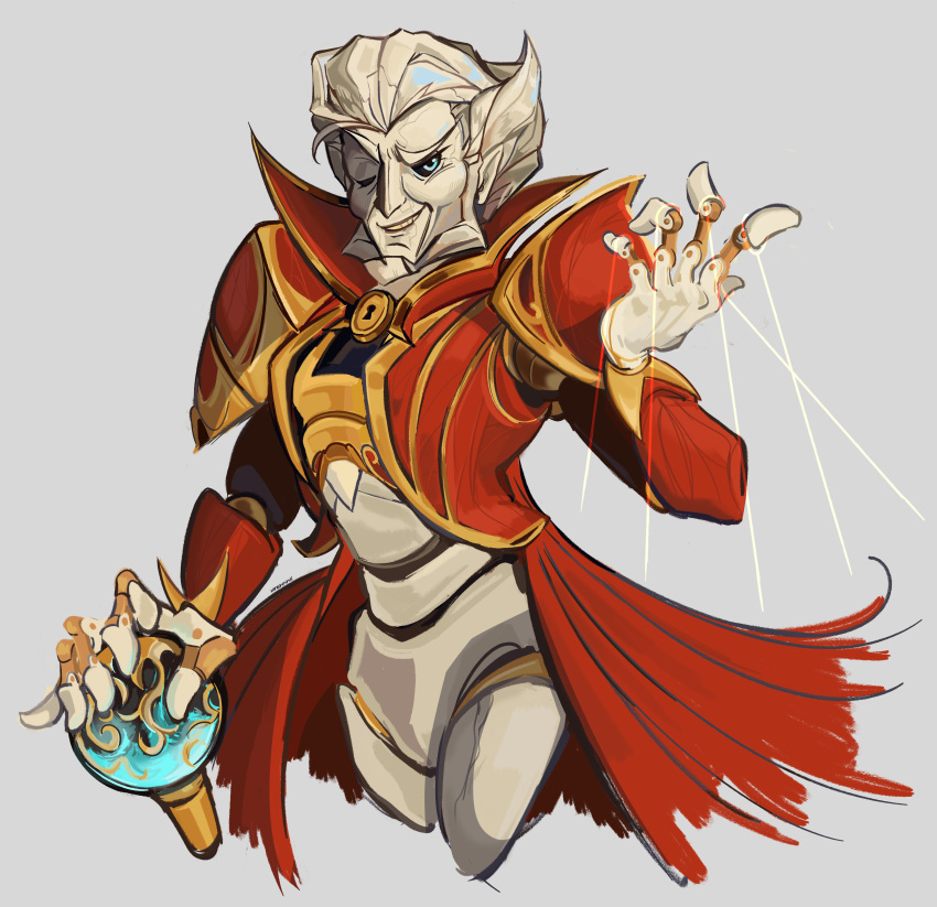 Safebooru - 1boy absurdres armor beard blue eyes cape dota (series ...
