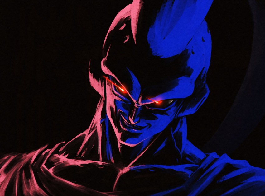 Safebooru - 1boy black background dragon ball dragon ball z evil grin ...
