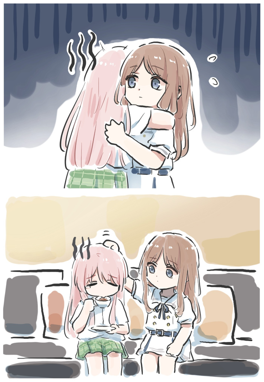 Safebooru - 2girls bang dream! bang dream! it's mygo!!!!! blue eyes brown hair chihaya anon cup ...