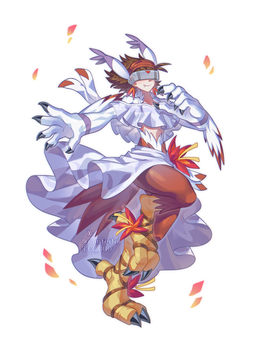 Safebooru - brown hair confeito000 333 digimon digimon (creature) fang ...