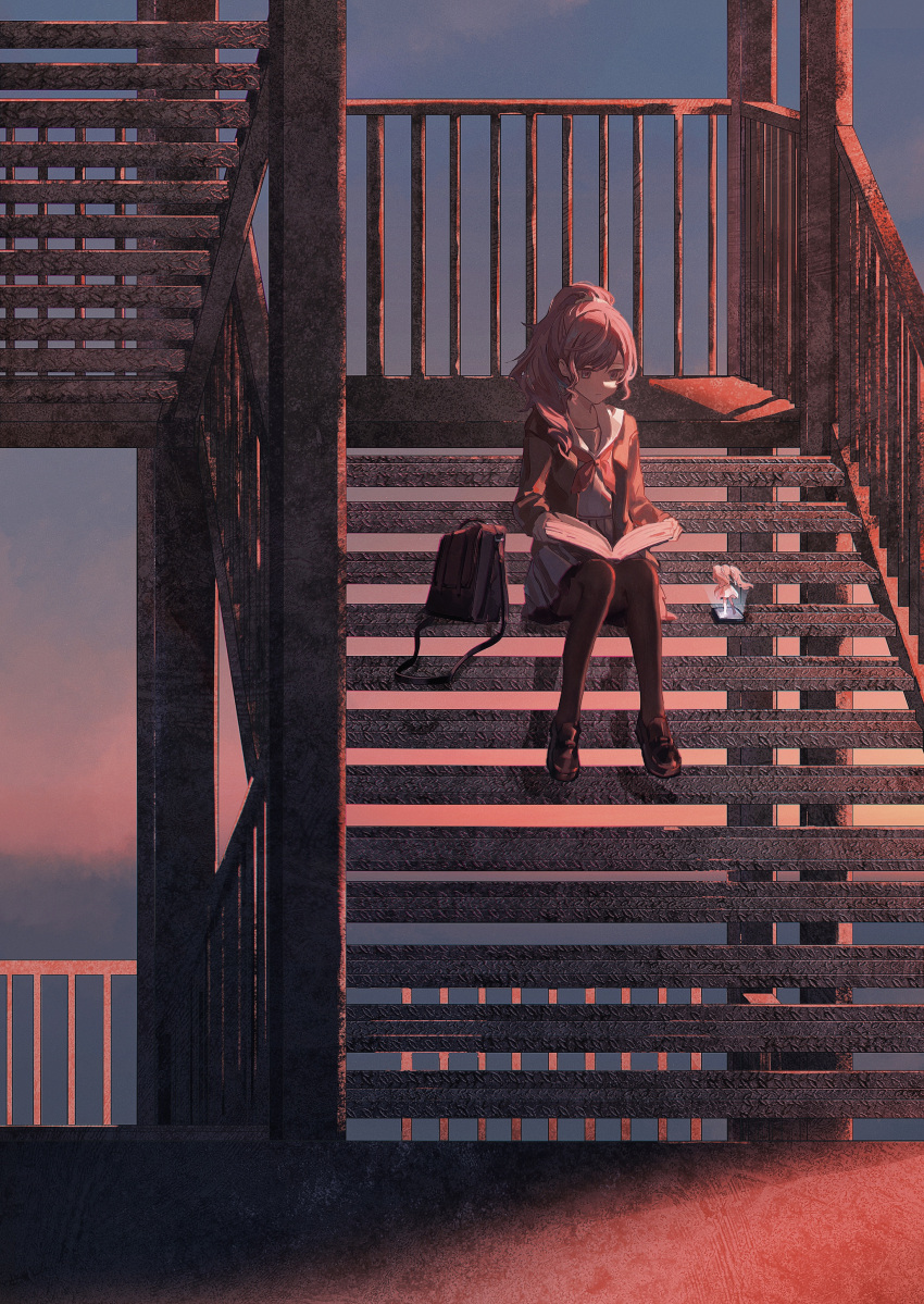 Safebooru - 1girl 25-ji miku absurdres asahina mafuyu black bag black cardigan black pantyhose ...