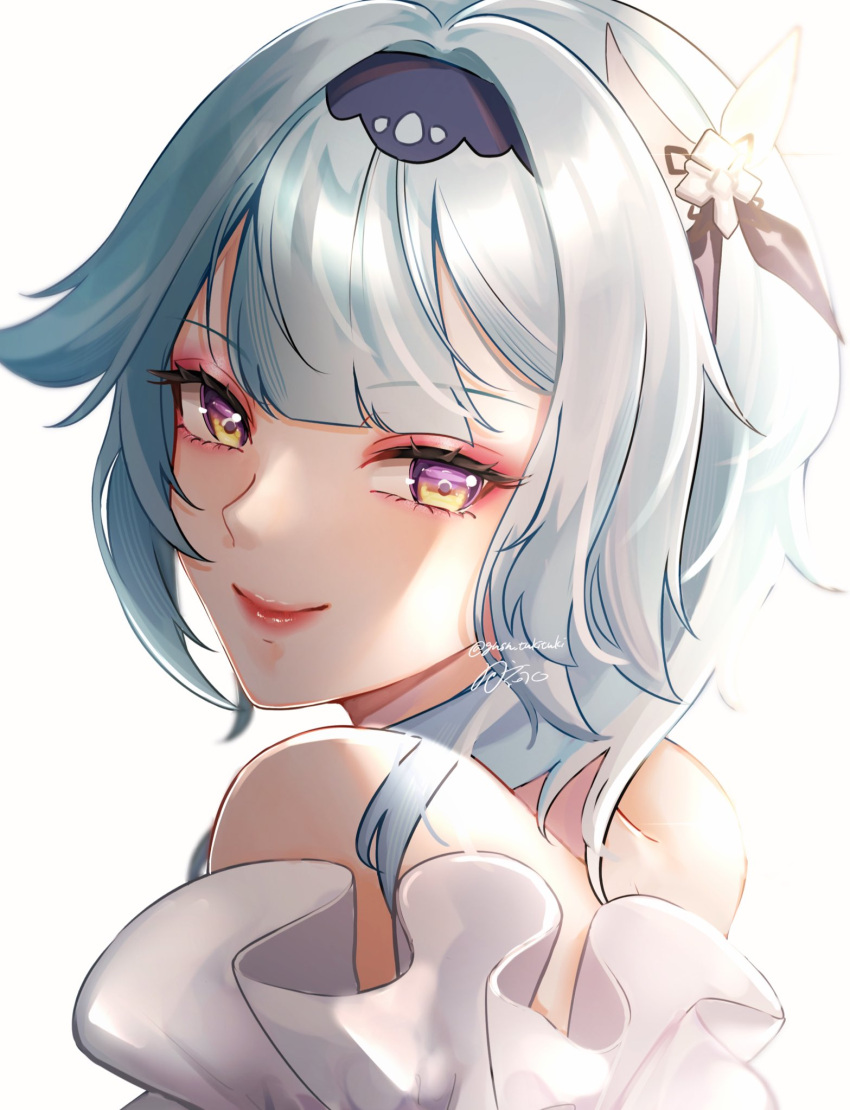 Safebooru - 1girl alternate costume bare shoulders black hairband blue ...