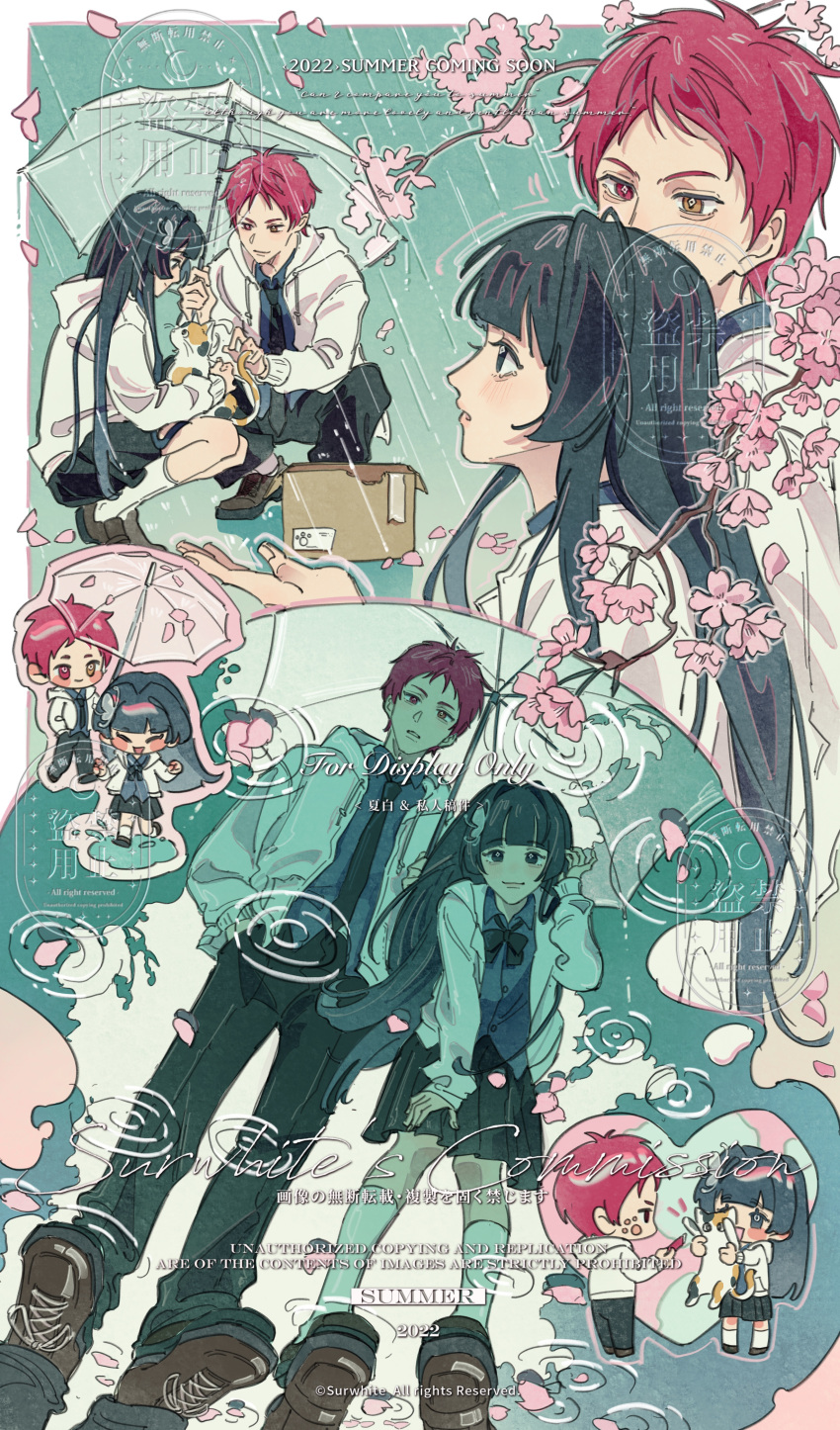 Safebooru - absurdres black hair chibi flat color highres holding ...