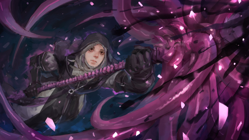 Safebooru - 1girl absurdres black bodice black capelet black gloves ...