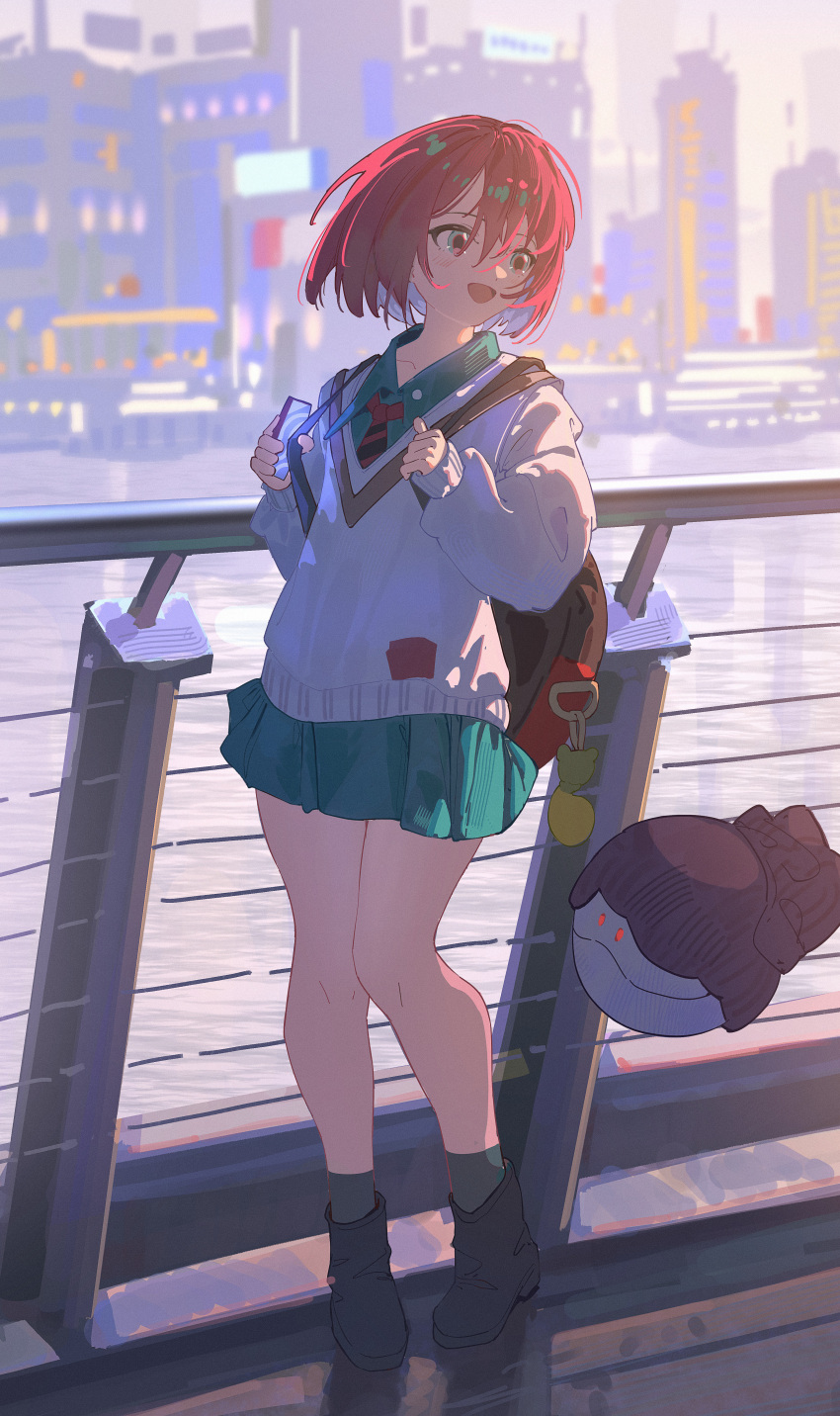 Safebooru - 1girl absurdres amate yuzuriha aqua eyes aqua shirt aqua ...