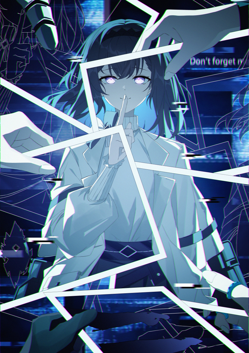 Safebooru - 1girl absurdres arknights black hair black hairband black ...