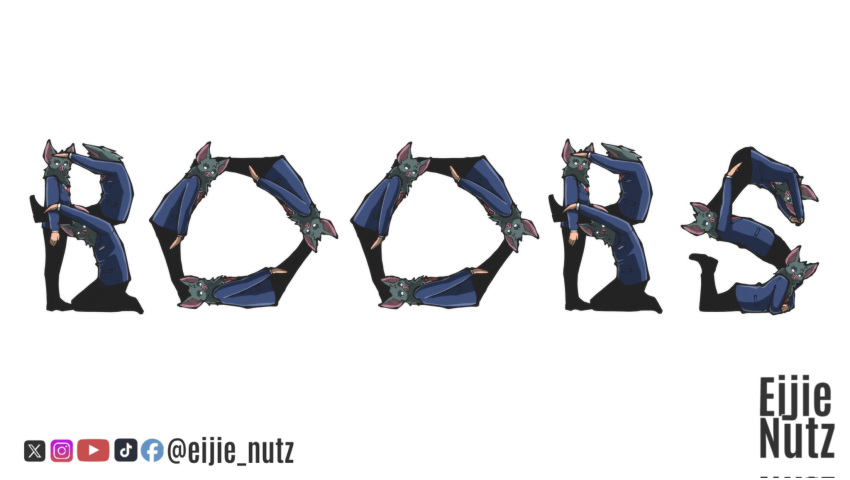 Safebooru - animal ears bat boy bat ears black pants black shoes blue ...