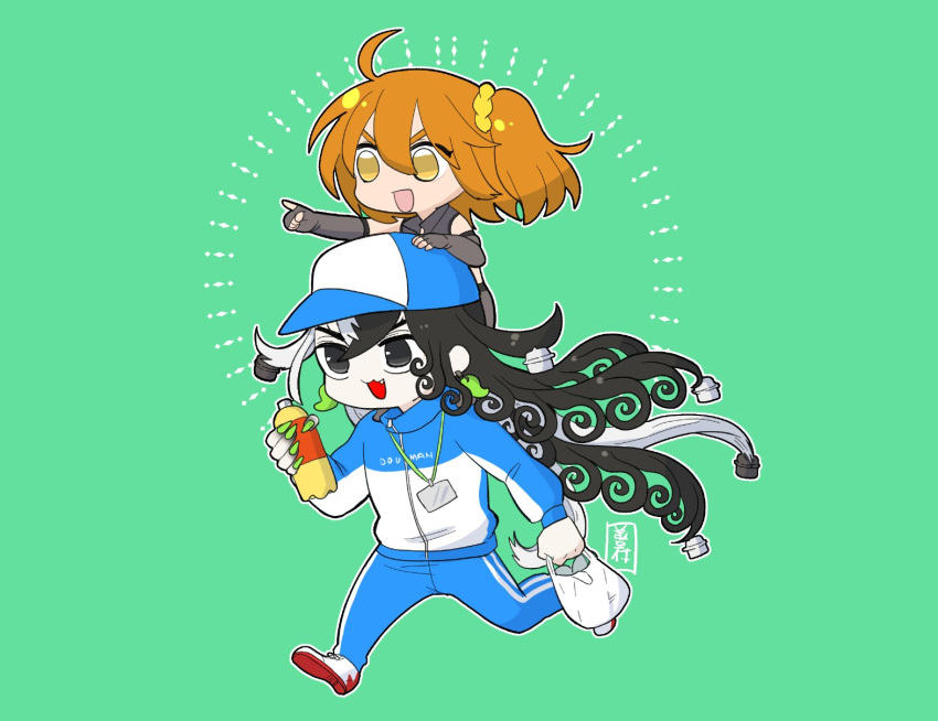 Safebooru 1boy 1girl 3 Alternate Costume Ashiya Douman Fate Black 9145