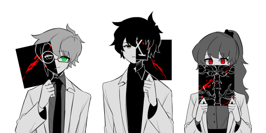 Safebooru - 1girl 2boys 69 ronku ayin (project moon) bad id bad twitter ...