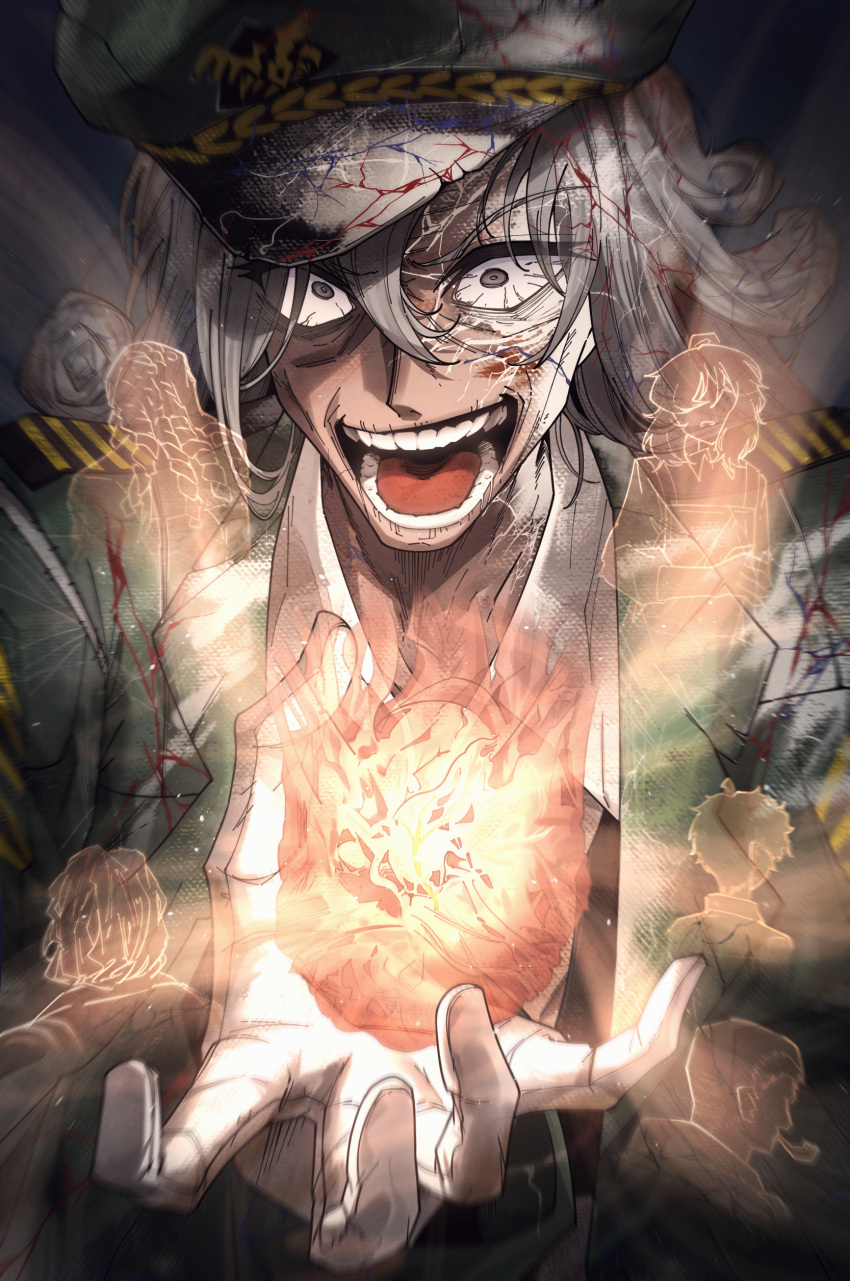 Safebooru - 3boys 3girls :d absurdres ahab (project moon) coat ...