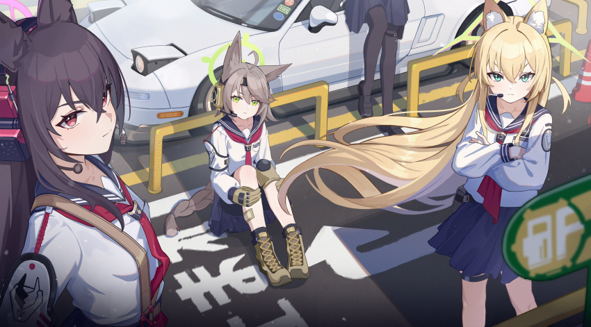 Safebooru - absurdres ahoge animal ear fluff animal ears armband blonde ...