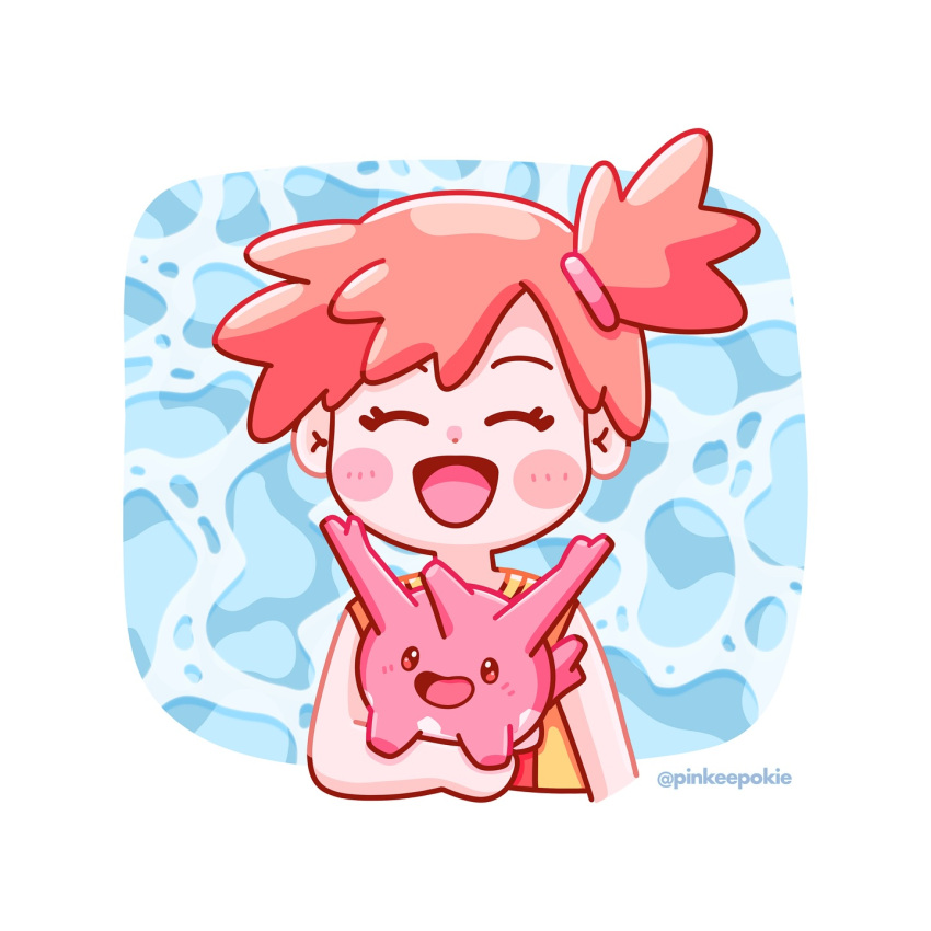 Safebooru - 1girl blush blush stickers closed eyes corsola eyelashes ...