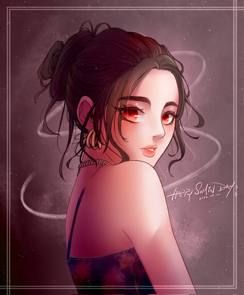 Safebooru - 1girl black hair commentary dated earrings english ...