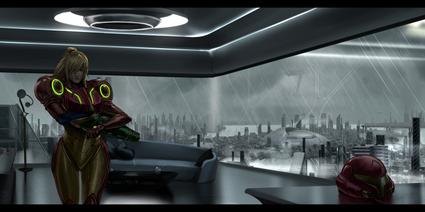 Safebooru - 1girl absurdres aircraft airship apartment arm cannon armor ...