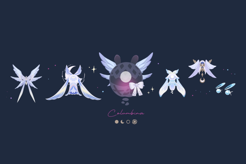 Safebooru - blue background blue skin bow character name closed eyes ...