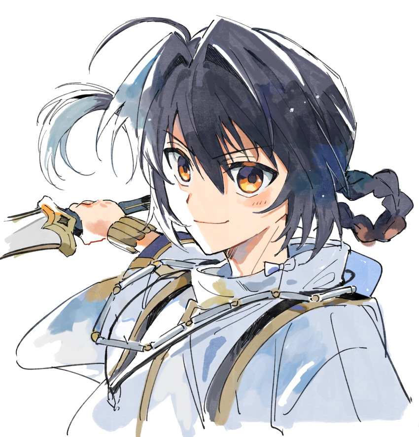 Safebooru - 1other ahoge black hair bracelet braid fate/samurai remnant ...