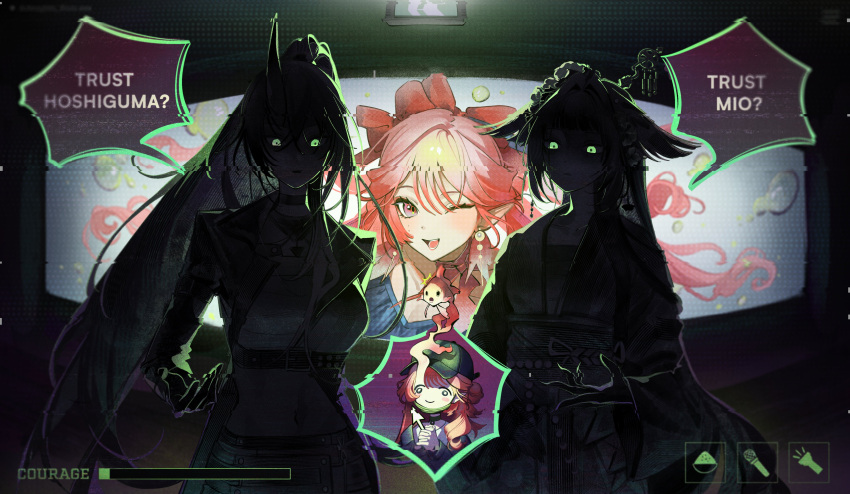Safebooru - 3girls @ @ absurdres arknights backlighting commentary ...