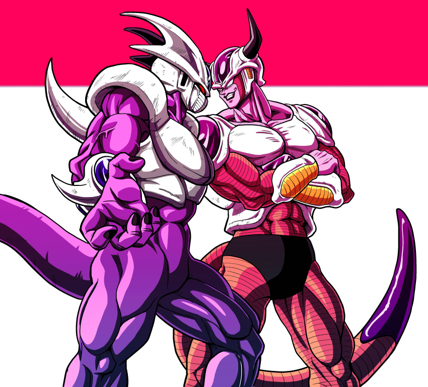 Safebooru - 2boys 2nd form frieza abs absurdres alien armor biceps ...