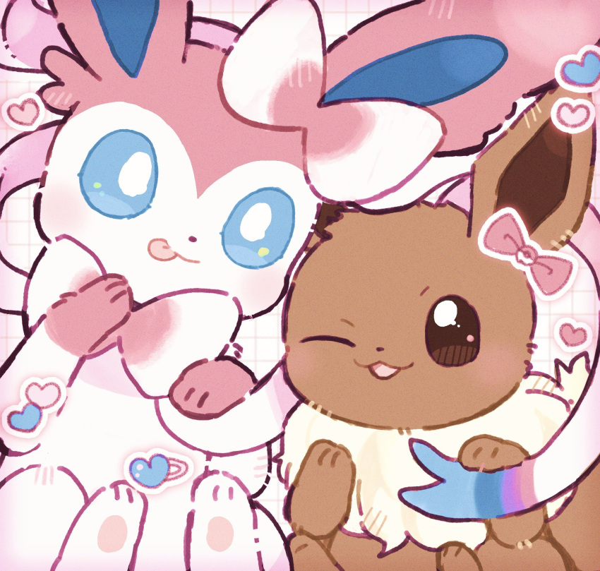 Safebooru - animal focus blue eyes blush bow brown eyes commentary ...