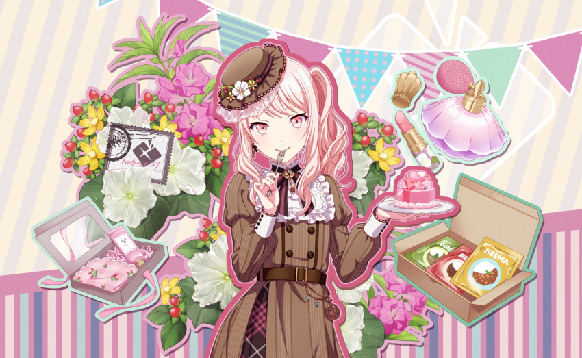 Safebooru - akiyama mizuki dress long hair pink eyes pink hair project ...