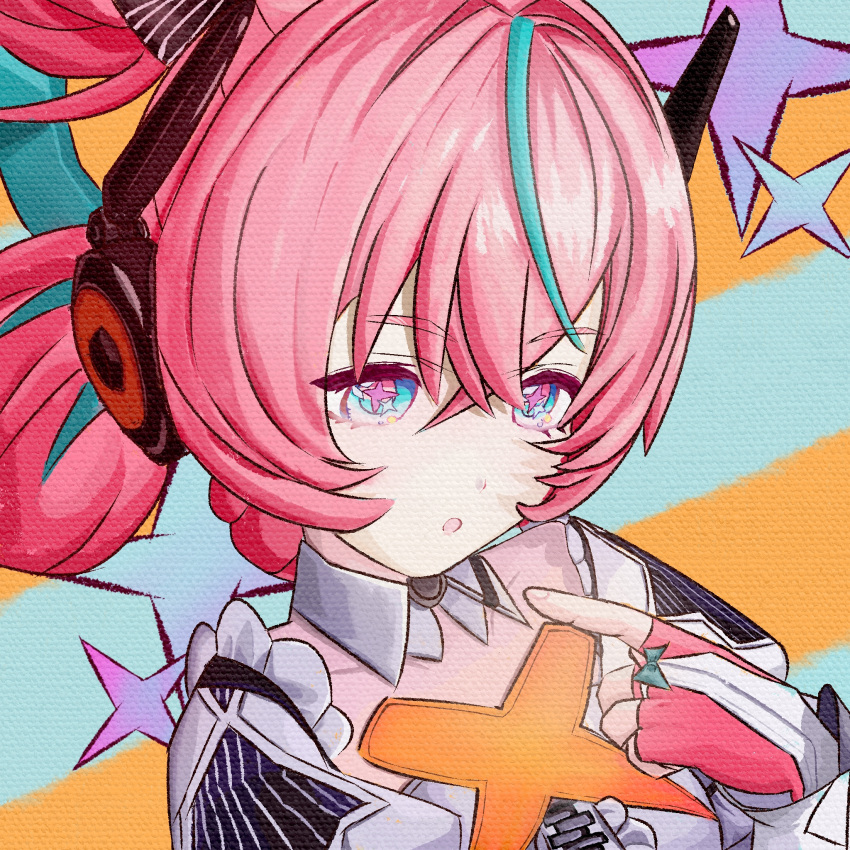 Safebooru - 1girl :o aqua streaks aria (zenless zone zero) blue eyes ...