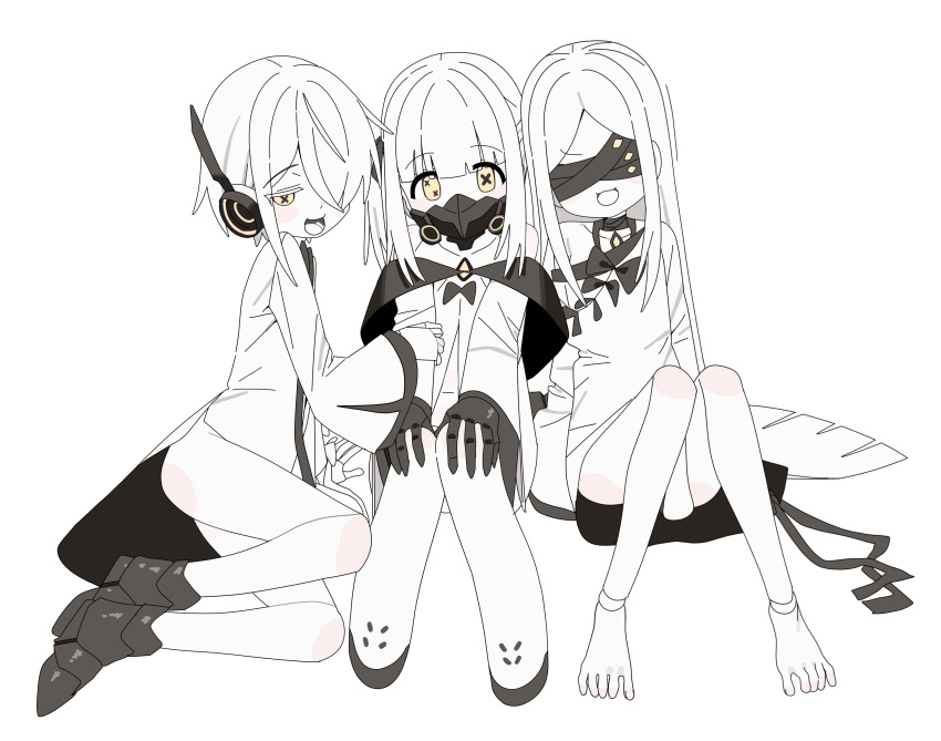 Safebooru - 3girls absurdres blue archive commentary request cross ...