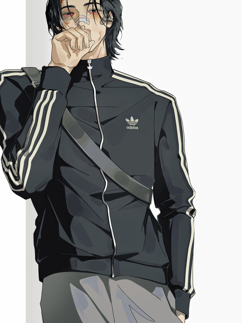 Safebooru - 1boy adidas ahn pyeong-hwa (master-peace) awa444 bandaid ...