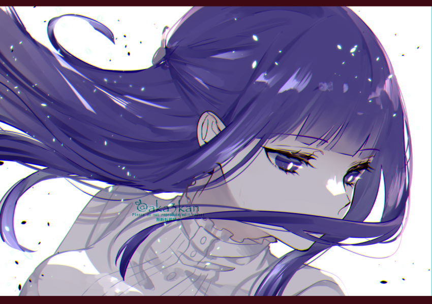 Safebooru - 1girl aka mikan blunt bangs breasts commentary request ...