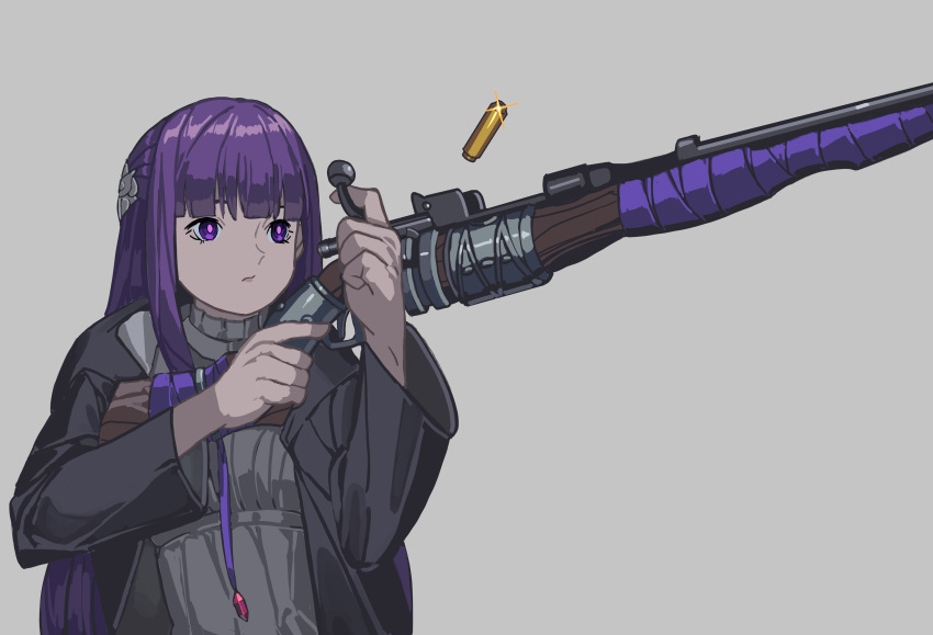 Safebooru - 1girl absurdres aiming bolt action fern (sousou no frieren ...