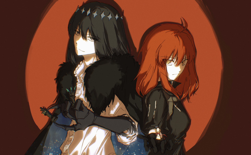 Safebooru - 1boy 1girl ahoge black gloves cape chess piece claws ...