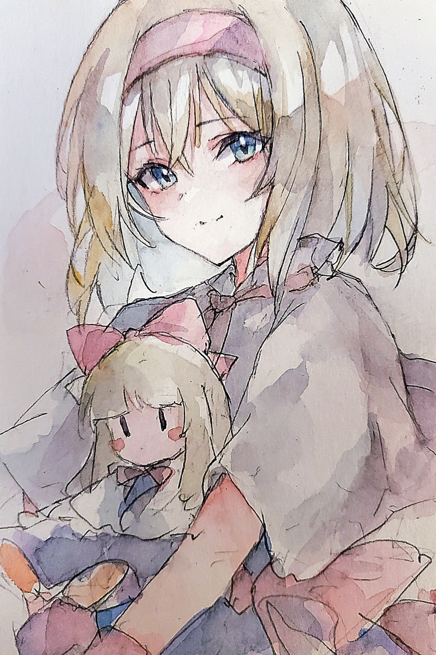 Safebooru - absurdres alice margatroid ascot blonde hair blue dress ...