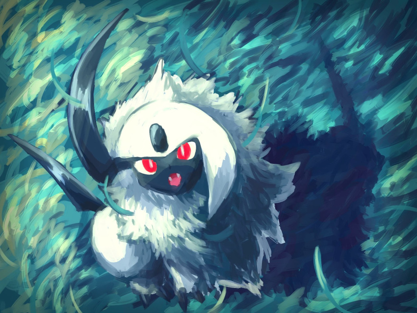 Safebooru - 7 phi 3 absol animal focus forehead jewel from above ...