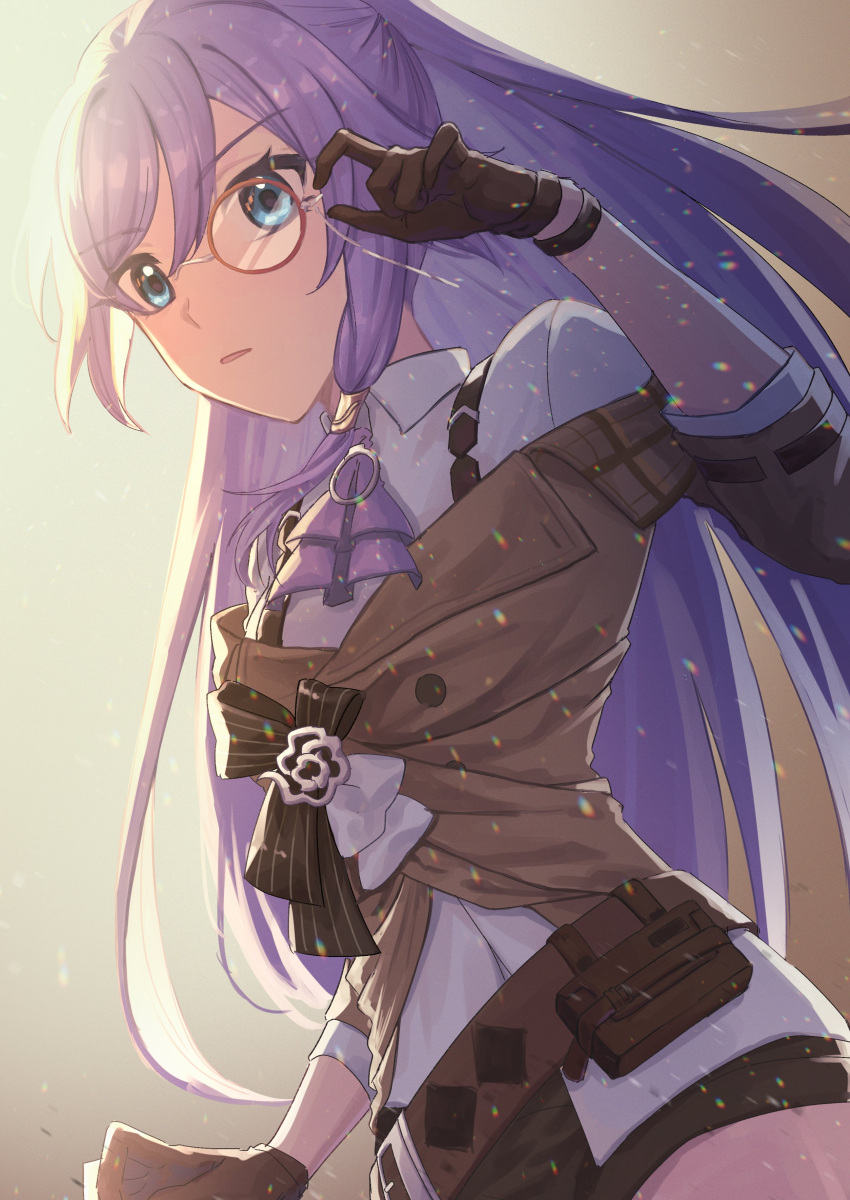 Safebooru - absurdres alternate costume blue eyes detective fu hua fu hua (hawk of the fog) fu ...