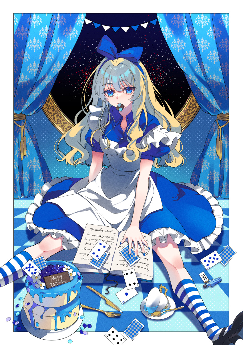 Safebooru - 1girl absurdres ace (playing card) ace of hearts alice (alice in wonderland) alice ...