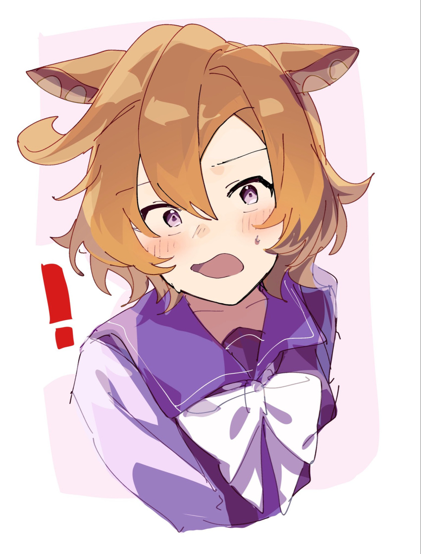 Safebooru - ! 1girl amano (amano miko) animal ears blush chest bow ...