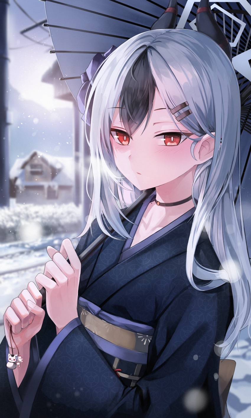 Safebooru - 1girl absurdres arona's sensei doodle (blue archive) black choker black hair black ...