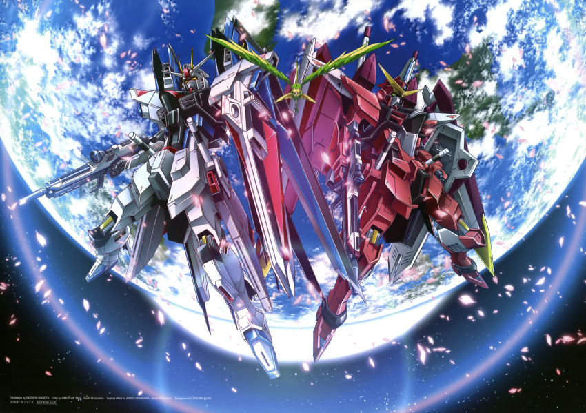 Safebooru - absurdres beam rifle beam saber birdy (gundam) earth ...