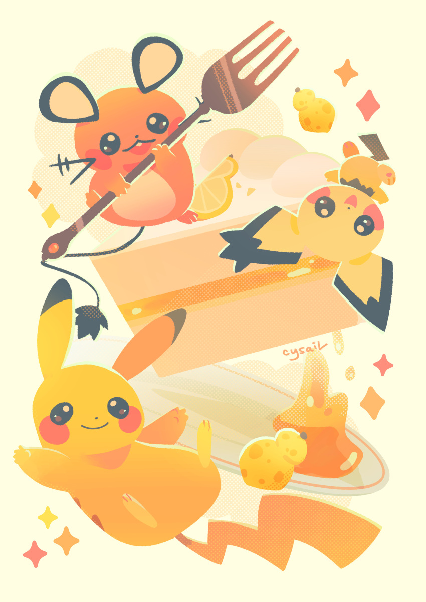 Safebooru - absurdres cake cake slice commentary cryotters dedenne food ...