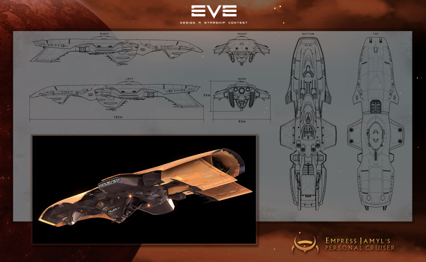 Safebooru - 3d amarr empire (eve online) beam cannon blueprint (medium ...