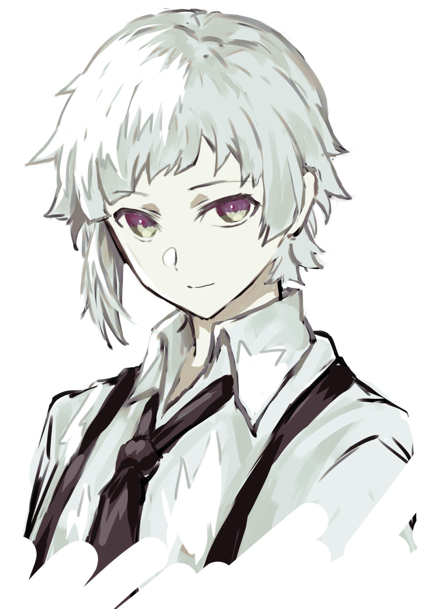 Safebooru - 1boy absurdres black necktie bungou stray dogs closed mouth ...