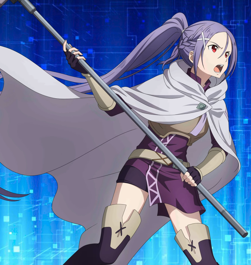 Safebooru - braid hair between eyes hair ornament high ponytail highres long hair mito (sao) non ...