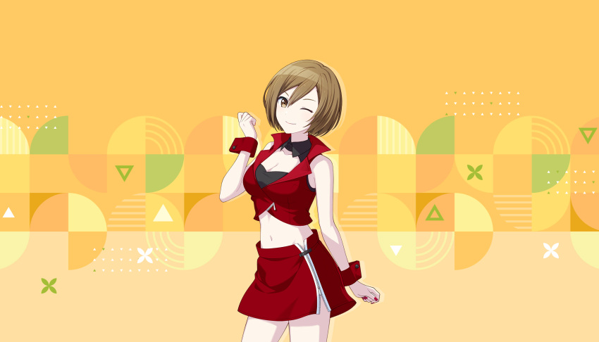 Safebooru - blush brown hair dress meiko (vocaloid) official art ...
