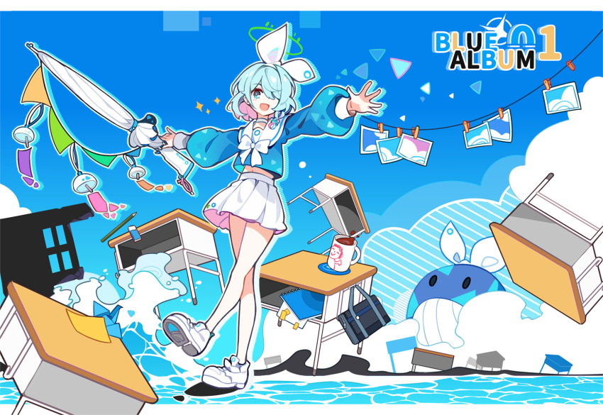 Safebooru - 1girl arona's sensei doodle (blue archive) arona (blue archive) blue archive blue ...