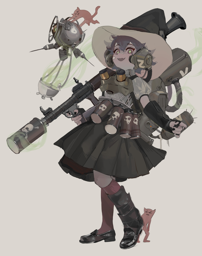 Safebooru - 1girl absurdres asymmetrical legwear bandage on face bandages bandaid bandaid on ...